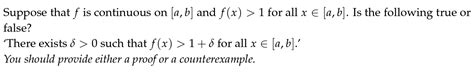 Solved Suppose That F Is Continuous On A B And F X For Chegg
