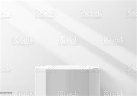 연단이 있는 밝은 조명의 객실 쇼케이스 템플릿 3d 벡터 배경 0명에 대한 스톡 벡터 아트 및 기타 이미지 0명 3차원 형태 강단 Istock