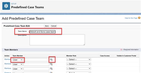 how to set up predefined case teams in salesforce salesforce faqs