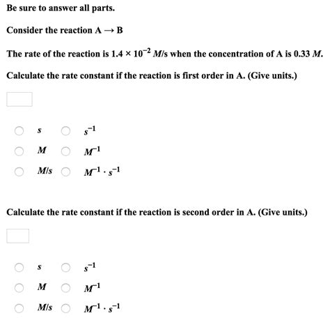 Solved Be Sure To Answer All Parts Consider The Reaction A