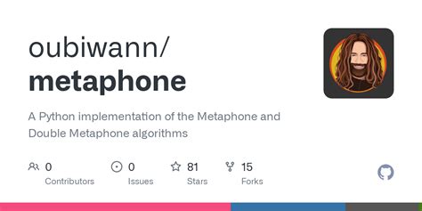 Github Oubiwannmetaphone A Python Implementation Of The Metaphone