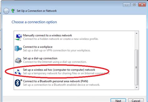 Setting Up A Wireless Computer To Computer Network On Windows 7