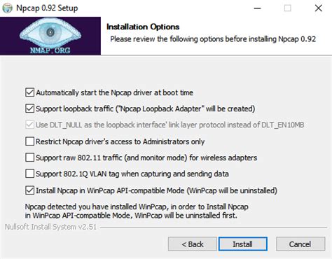 Npcap Fails To Install In WinPcap API Compatible Mode Issue Nmap Npcap GitHub