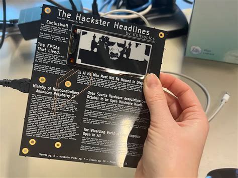 Harry Potter Newspaper Powered By Raspberry Pi Zero Piday Raspberrypi