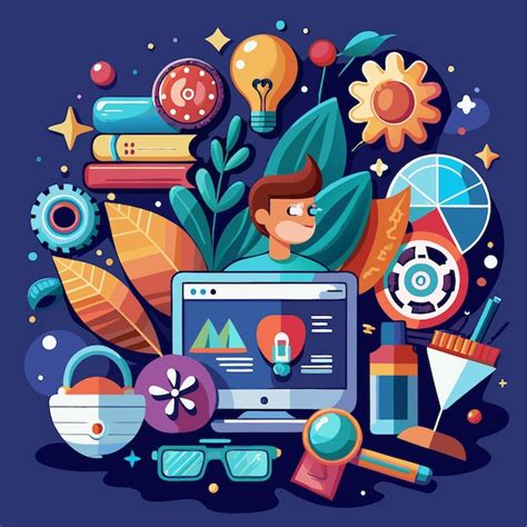Modern Workspace With Digital And Office Tools Illustration Premium Ai Generated Vector
