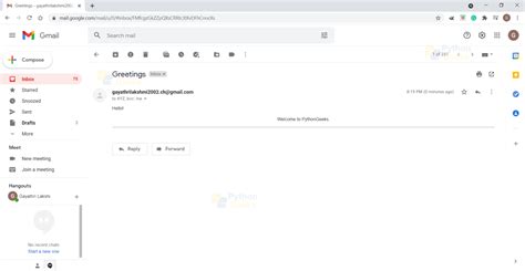 Send Email Using Python Python Geeks