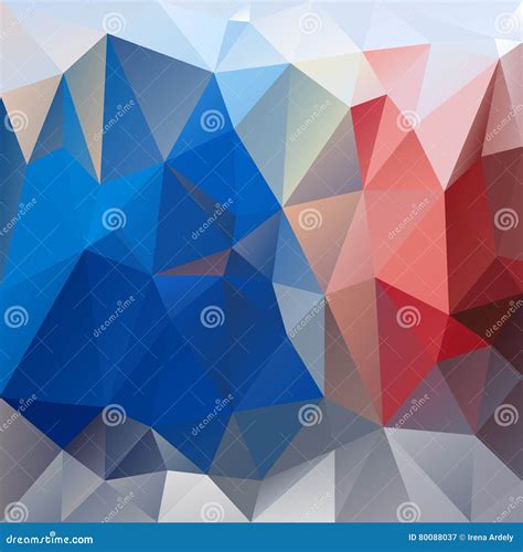 vector irregular polygon background with a triangular pattern in blue