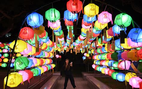 거창 밤거리 수놓은 연등 오마이뉴스