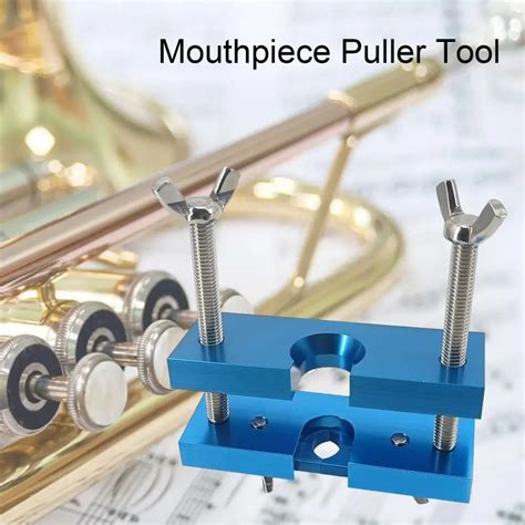 트럼펫 마우스피스 풀러 도구 녹슬지 않는 부식 방지 컴팩트 사이즈 경량 금속 리무버 티몬