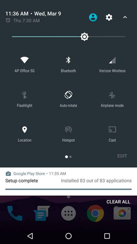 Smaller Toggles Come To Quick Settings In Android N