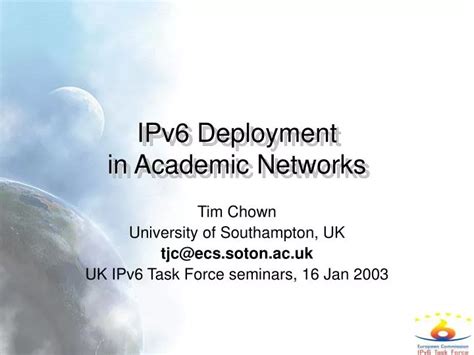 Ppt Ipv6 Deployment In Academic Networks Powerpoint Presentation