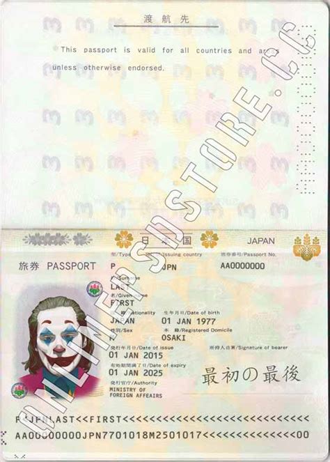 Japan Passport Download New Editable Psd Templates