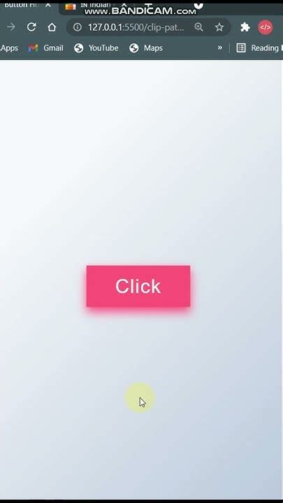 Css Button Clicking Effect Shorts Youtube