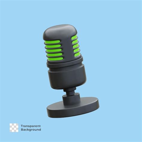 Premium Psd Microphone 3d Render Illustration Design