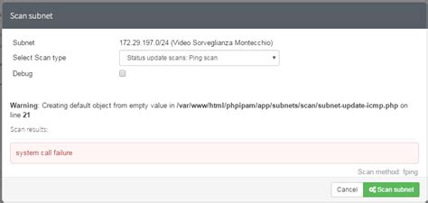 problem with phpipam discoverycheck php · issue 1157 · phpipam phpipam