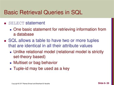 CHAPTER 6 Basic SQL CHAPTER 6 Basic SQL Chapter 6 Outline SQL Data Definition And Data Types