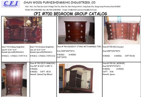 Bedroom Furniture Cfi 700 Birch Furniture And Rose Wood