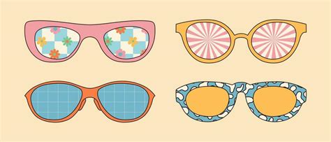 Groovy Sunglasses Vector Art Icons And Graphics For Free Download