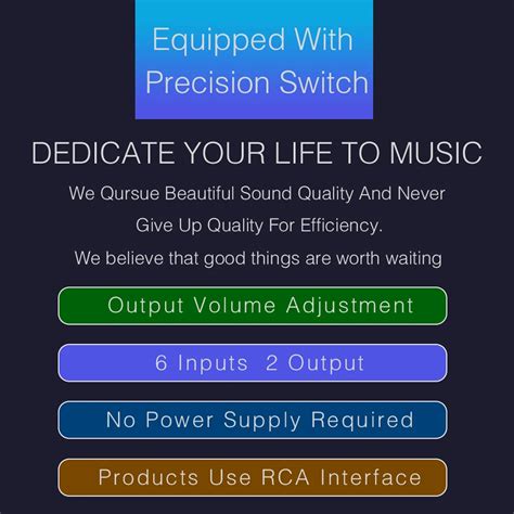 ⭐6 Input 2 Output Or 2 Input 6 Output Audio Signal Source Selection Switcher Rca Port Shopee