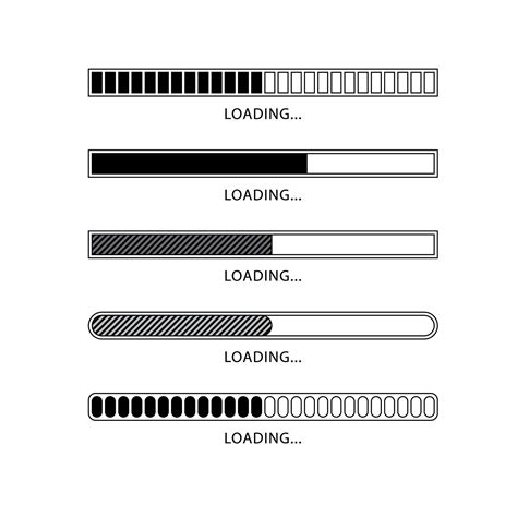 Vector Set Of Loading Progress Icon Vector Art At Vecteezy