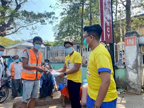 သန်လျင်၌ ကိုဗစ် ၁၉ ကာကွယ်ထိန်းချုပ်ရေး အဝါရောင် Campaign ဆောင်ရွက် Information And Public