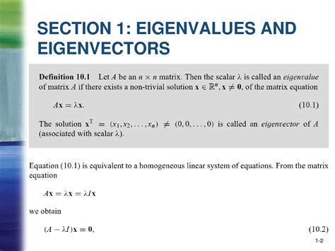 Solution Math Linear Algebra Eigenvalue Problems And Quadratic Forms