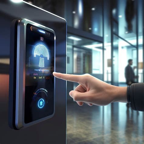 Premium Photo Photo Of A Biometric Access Control System In Use