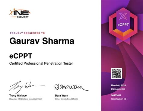 Ecppt Certified Cybersecurity Infosec Penetrationtesting Gaurav