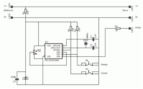 How To Build Simple Servo Tester Circuit Diagram