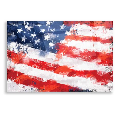 Gracie Oaks American Flag By Epic Art Portfolio Unframed Graphic Art