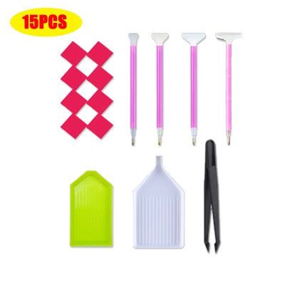 13 54pcs Acessórios Para Pintura Com Diamante De Bricolagem 5d Conjunto De Ferramentas Caneta De
