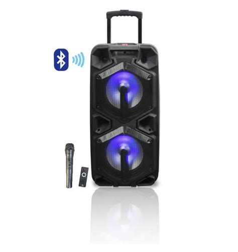 Ts 95210bl Nutek Dual 10 Inch Rechargeable Bluetooth Speaker Rider