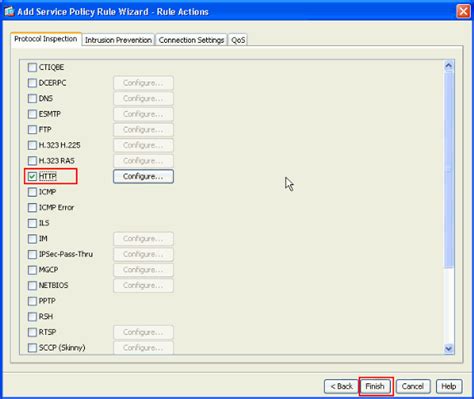 ASA PIX X Disable Default Global Inspection And Enable Non Default Application Inspection