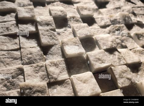 Geometric Square Cube Block Shapes Forming An Abstract Wall Background