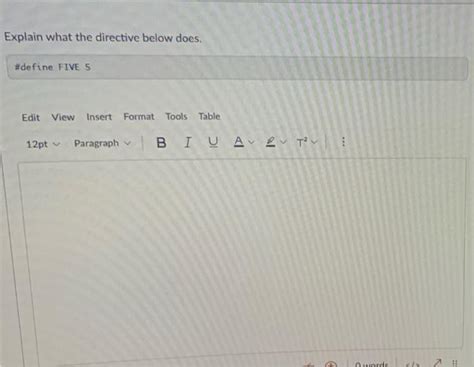 solved explain what the directive below does