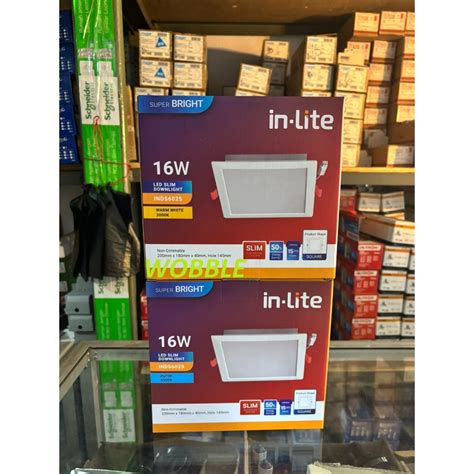 Jual INDS S LAMPU DOWNLIGHT LED PANEL IN LITE INLITE COB SLIM KOTAK PERSEGI W W WATT