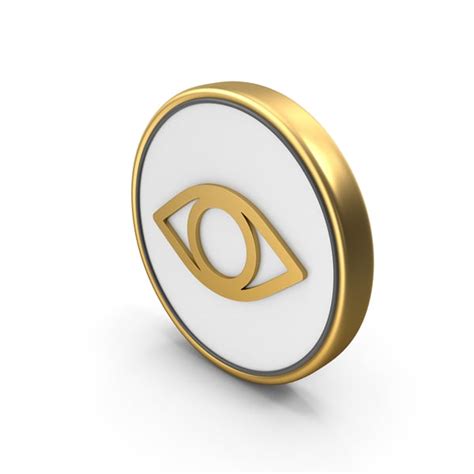 Eye Vision Coin 3d Incl Gold And Symbol Envato