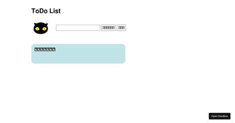 React Sample Todoapp Codesandbox