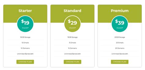 Pricing Table Responsive Clean Creative Pricing Table By Mgscoder