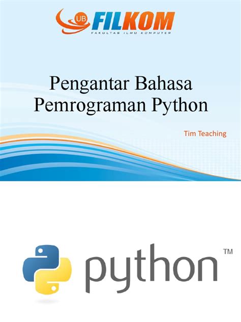 Panduan Dasar Pemrograman Python Pdf