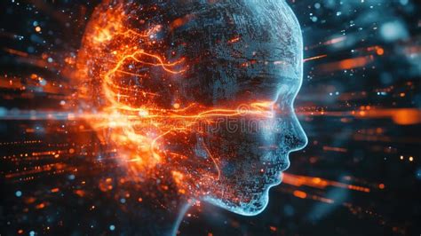 Glowing Neural Network Human Brain Synapse Nerve Signal Connections Scientific Data