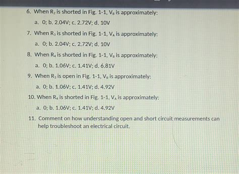 Solved Lab Troubleshooting Resistive Circuit Measurements Chegg