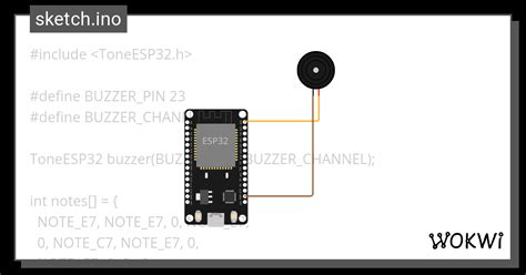 Buzzer Wokwi Esp32 Stm32 Arduino Simulator