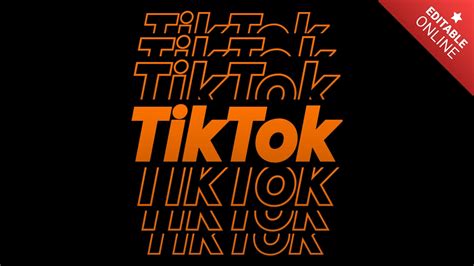 TikTok | Modern Stroke | Text Effect Generator
