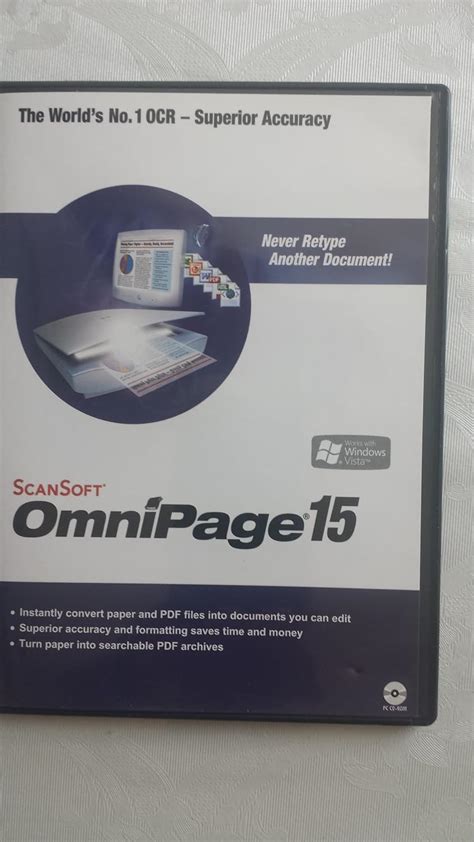 Scansoft Omnipage 15 The Worlds No 1 Ocr Superior Accuracy Amazon