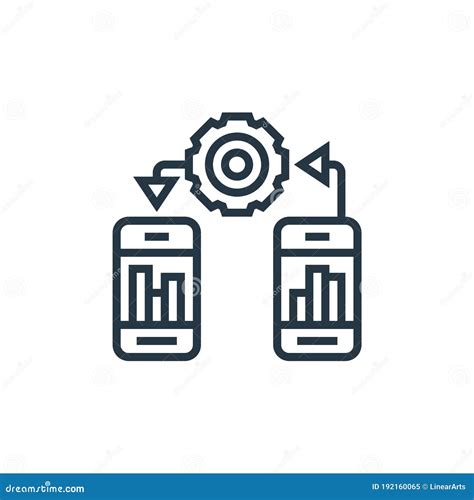 cross platform icon vector from digital marketing concept thin line
