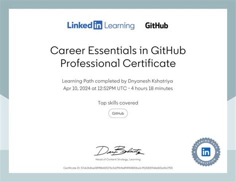 Dnyanesh Kshatriya On Linkedin Certificate Of Completion