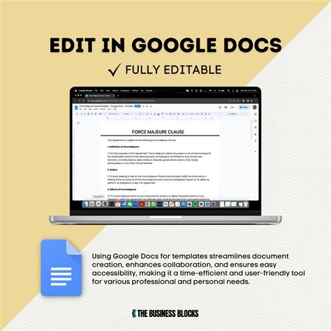 Force Majeure Clause Template Business Interruption Acts Of God Digital Etsy