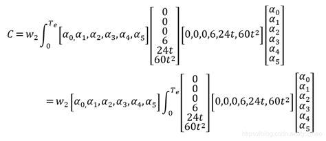 使用qp方法解基于五次多项式形式的cost Function Minimization问题dense Qp Csdn博客