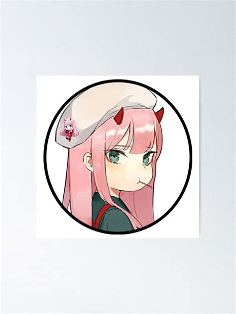 Zero Two Waifu 3 Poster For Sale By Famefemale Redbubble